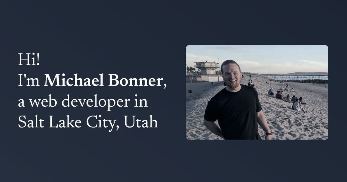 Michael Bonner | Developer in Salt Lake, UT